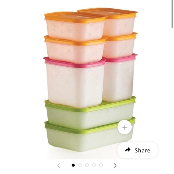 Tupperware | Kitchen | Freezer Mates Plus8 Piece Set | Poshmark